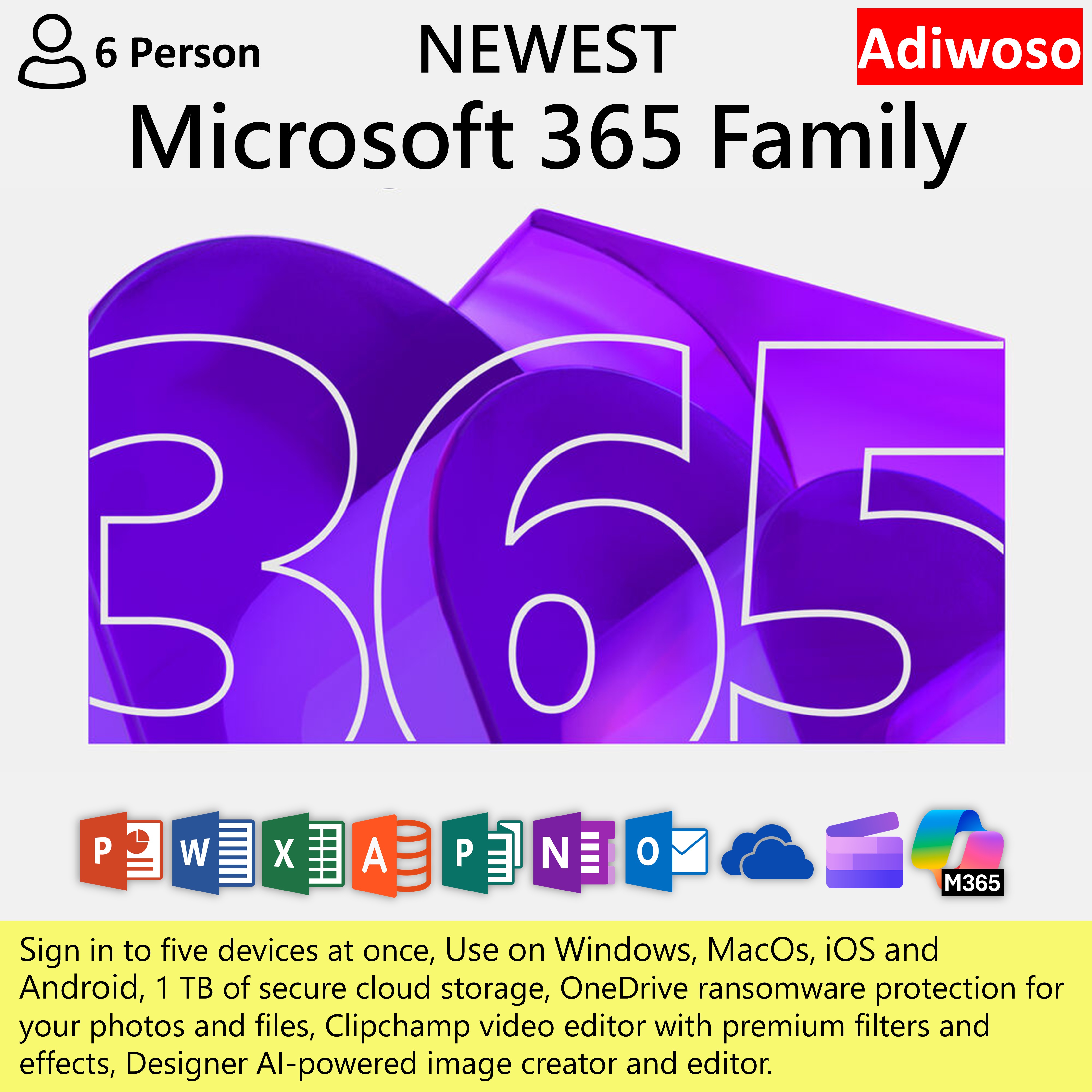 Jual Microsoft 365 Family with AI dengan Harga Terbaik di To